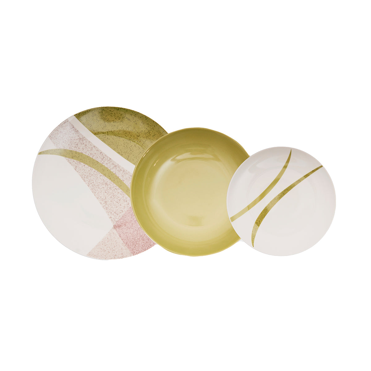 Curve dinner set - Complete set of 6