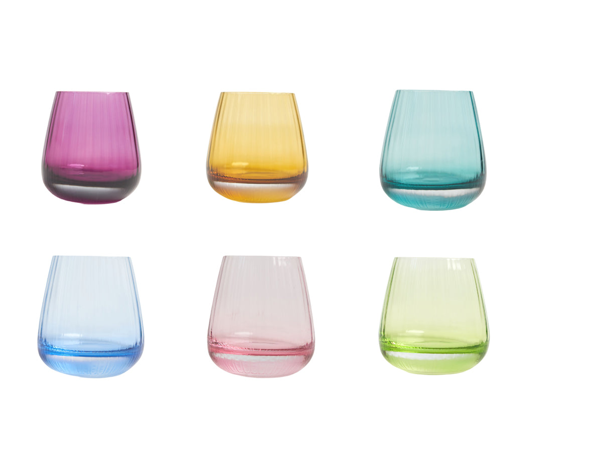 Multicolored Alaska water glass – Villa Altachiara
